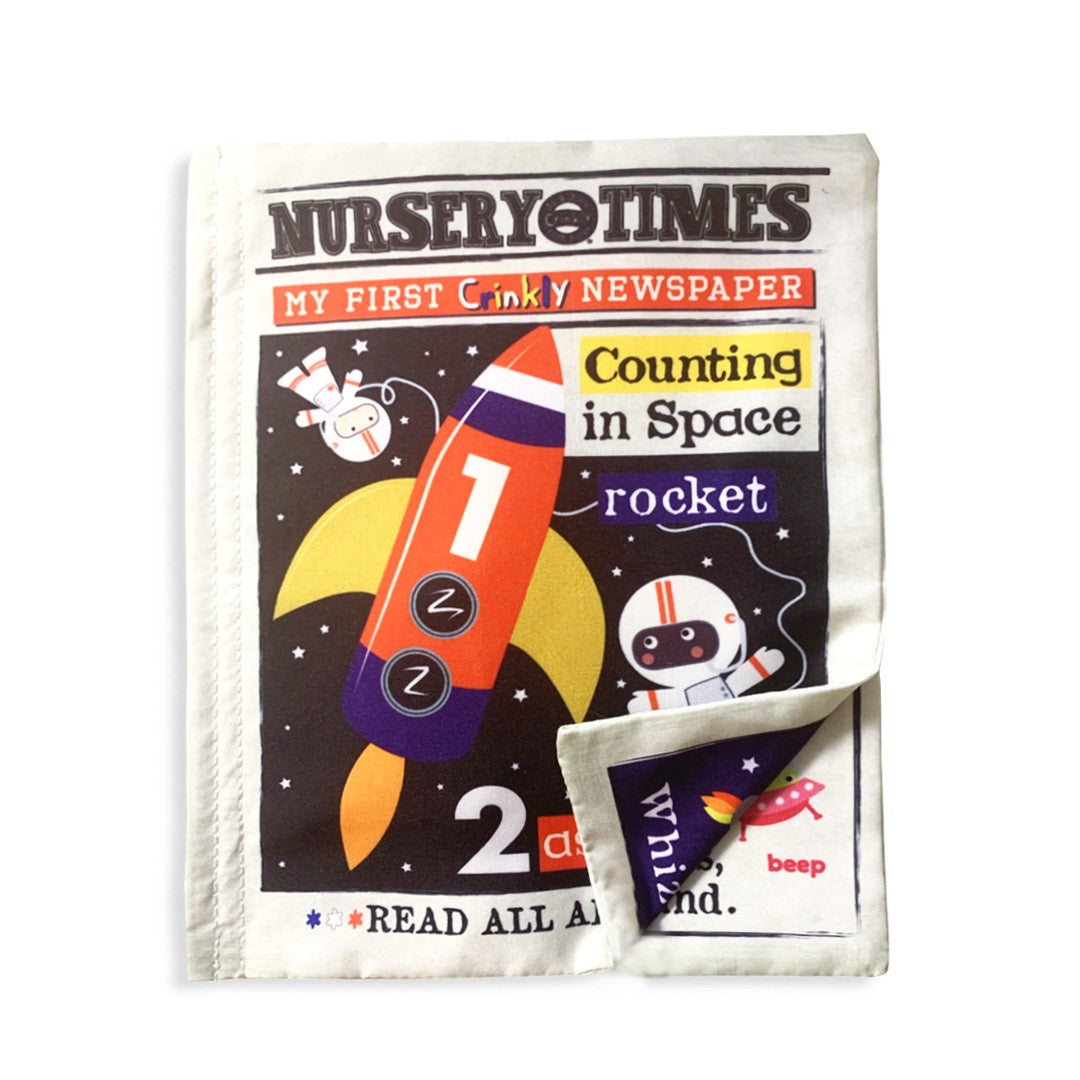 Jo And Nics Crinkly Cloth Book - Counting In Space – Hurley Burley Toys