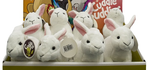 Cuddle Buddies White Rabbit – Hurley Burley Toys