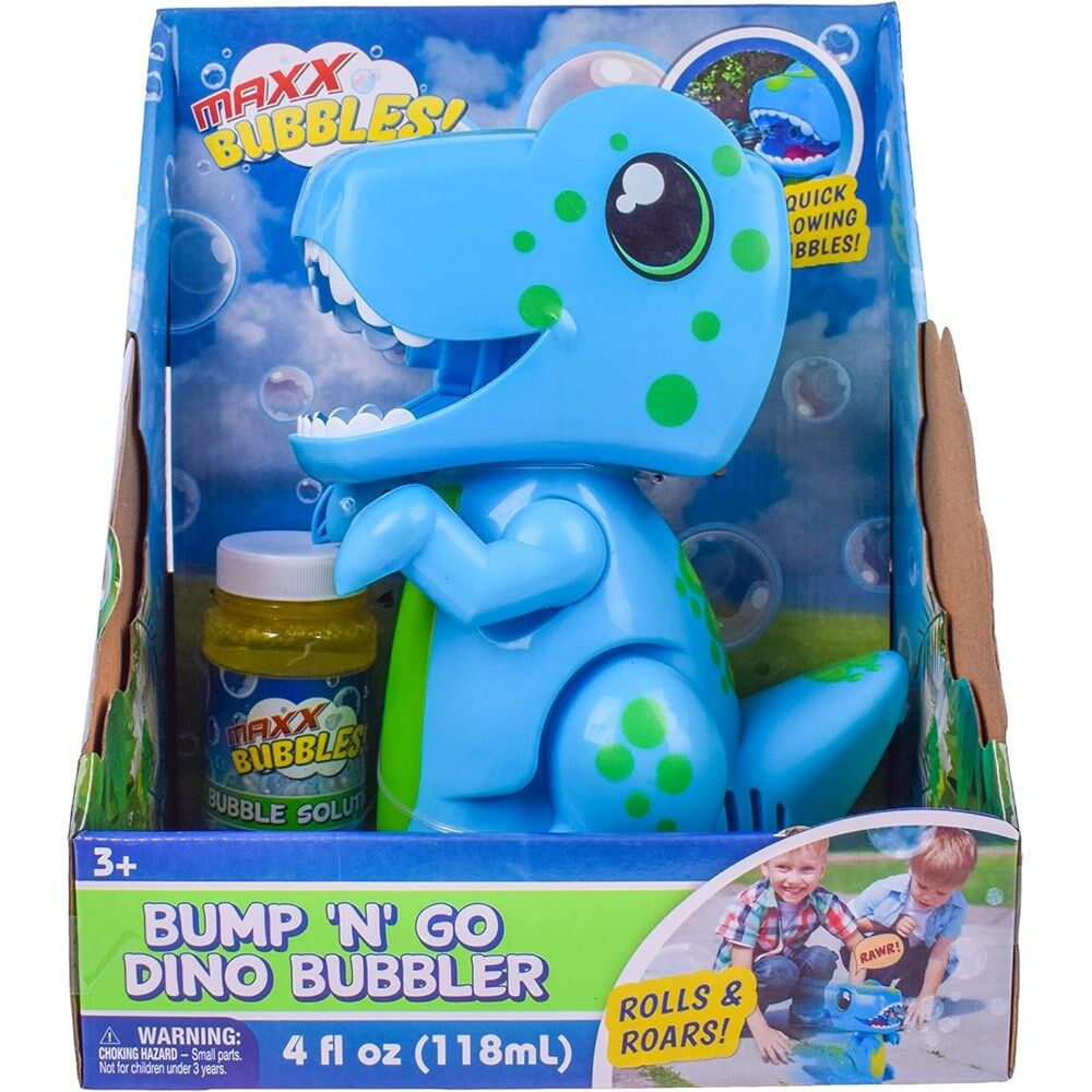 Maxx Bubbles Bump n Go Dino – Hurley Burley Toys