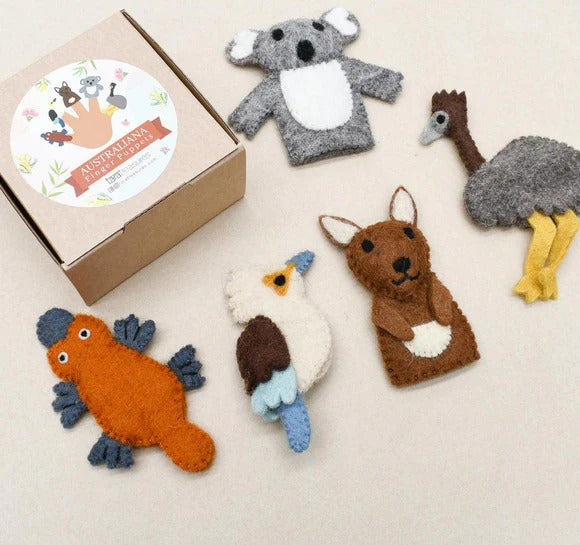 Tara Treasures Australian Animals Finger Puppet Set – Hurley Burley Toys