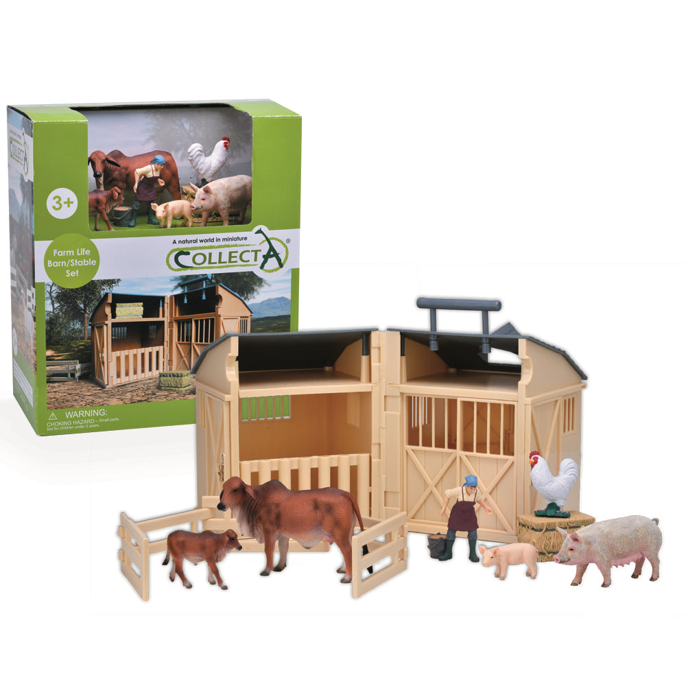 Collecta Barn With Animals And Accessories – Hurley Burley Toys