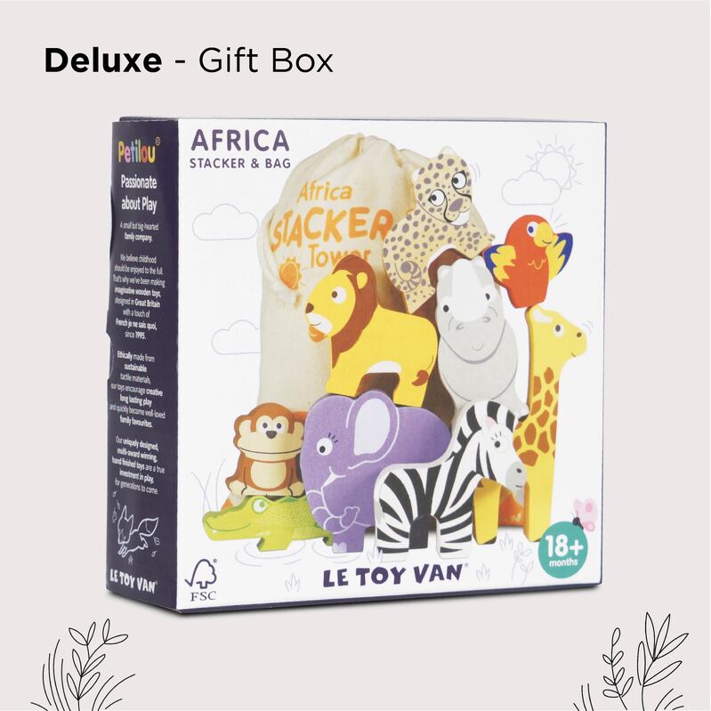 Africa Stacking Animals And Bag - 10 Pieces – Hurley Burley Toys