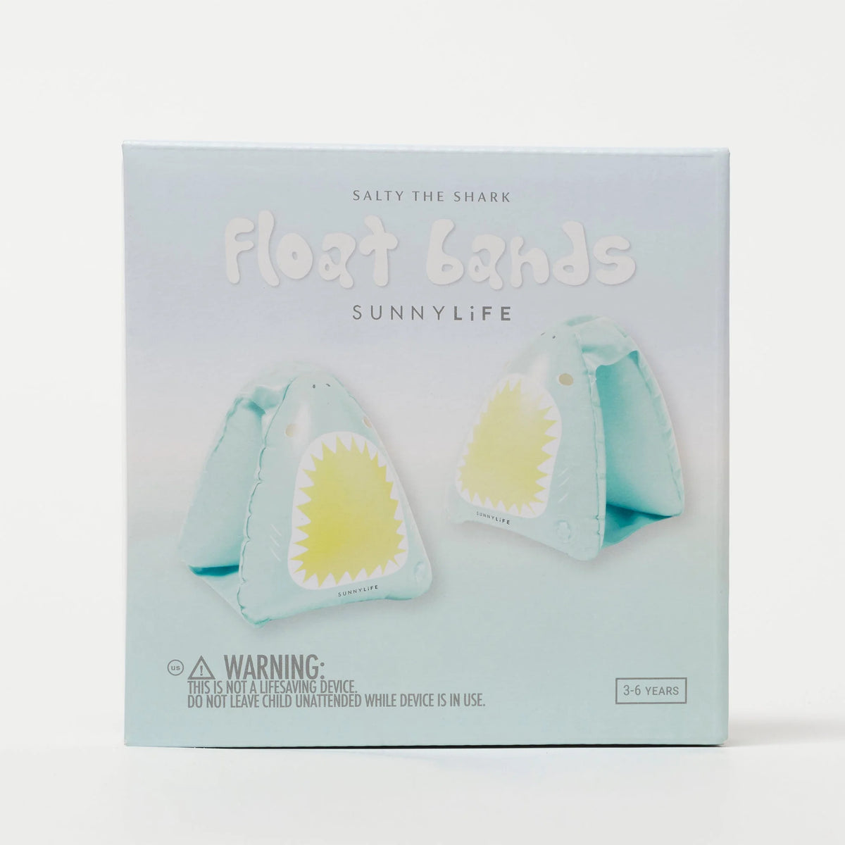 Salty the Shark Float Bands Aqua – Hurley Burley Toys