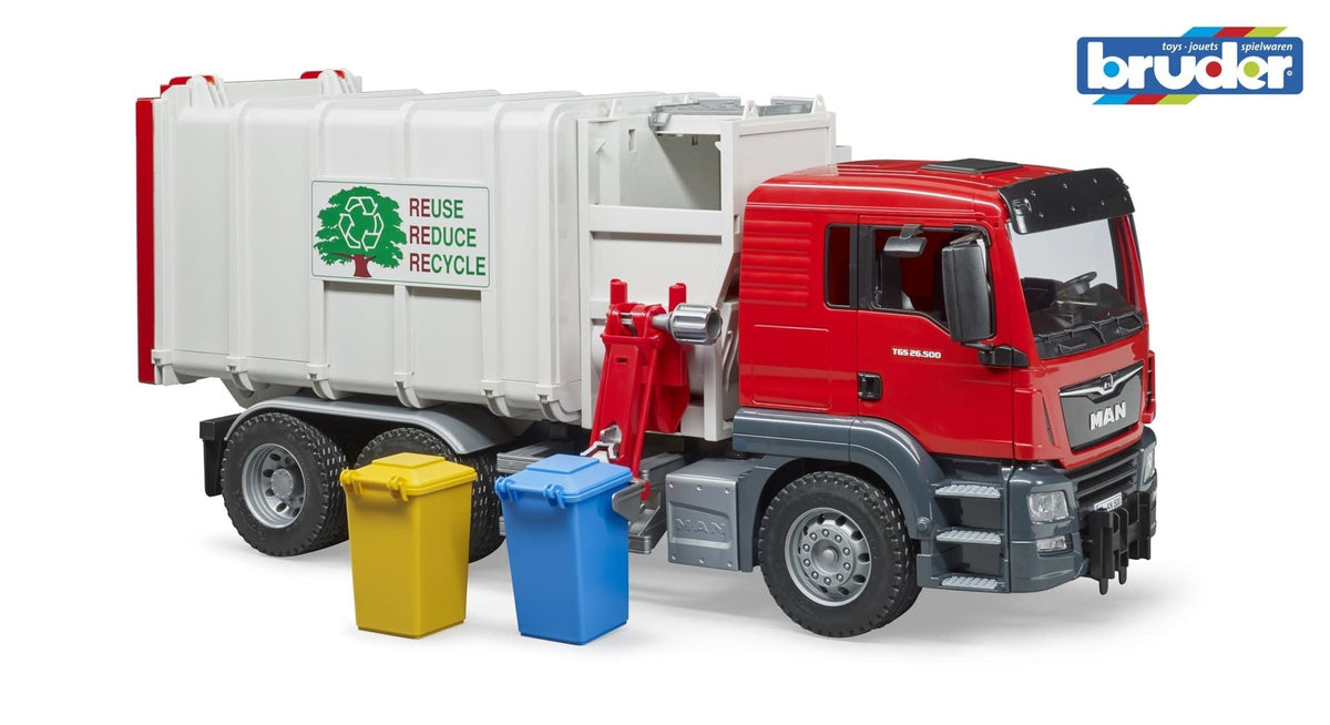 Bruder MAN TGS Side Loading Garbage Truck – Hurley Burley Toys